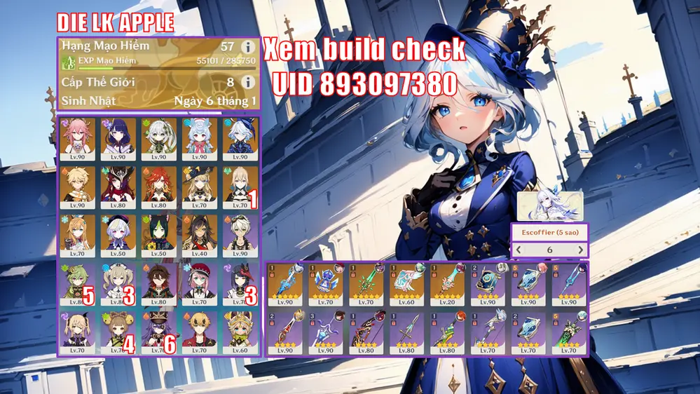 Chi tiết acc Vip #353004